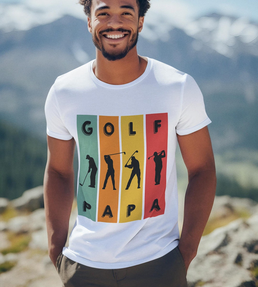 Golf Papa SVG PNG, Golfer Dad Svg, Father Golf Tee Gift Png Fathers Day ...