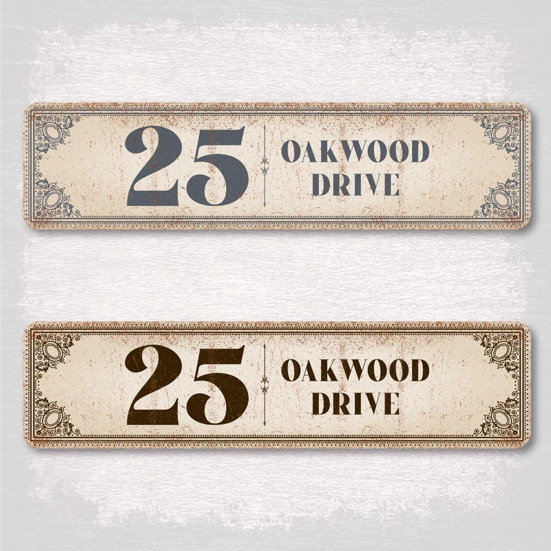 Classic House Number - Etsy