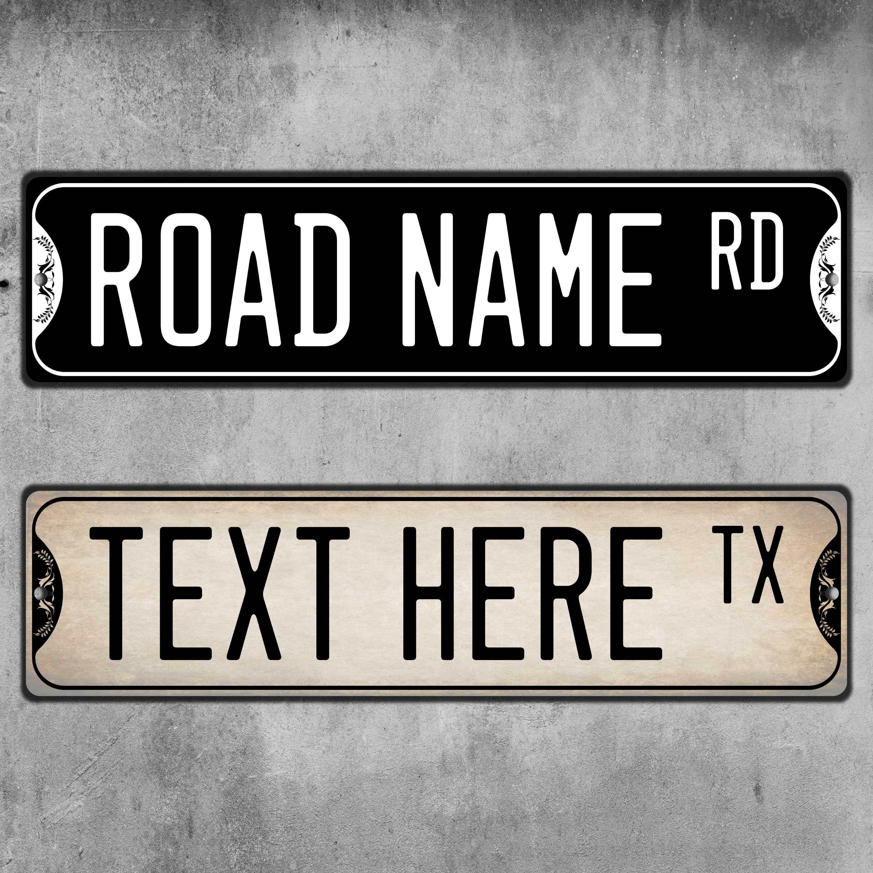 Custom Street Sign, Metal Road Sign, Personalized Street Sign, Make ...
