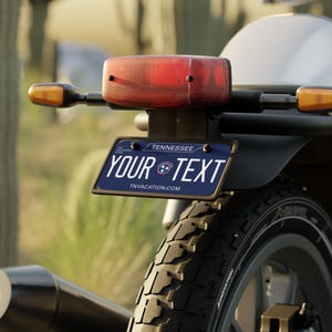 TENNESSEE License Custom Plate for Car, Truck, Motorcycle and Bicycle ...