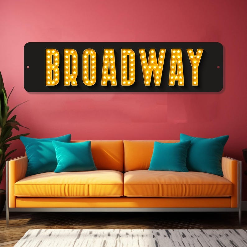 Personalized Broadway Style Marquee Art – Custom Theater Style Sign ...