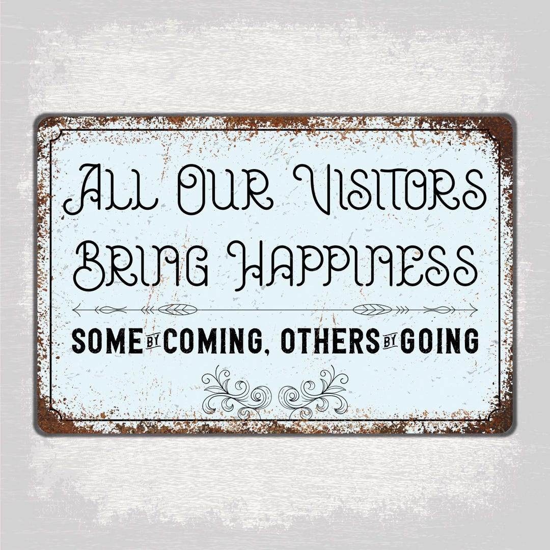 Funny Welcome Sign, Welcome Sign for Front Door, Rustic Guests Welcome ...