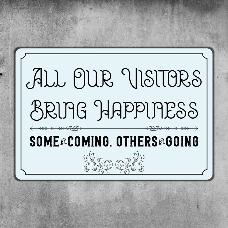 Funny Welcome Sign, Welcome Sign for Front Door, Rustic Guests Welcome ...