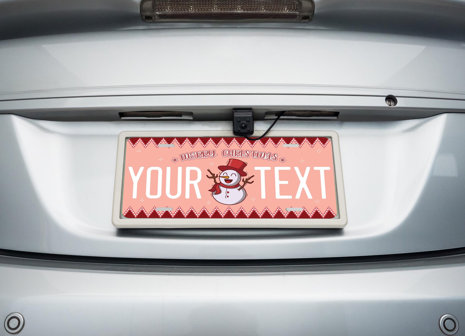 Personalized Merry Christmas License Plate, Custom Santa Vanity Plate ...