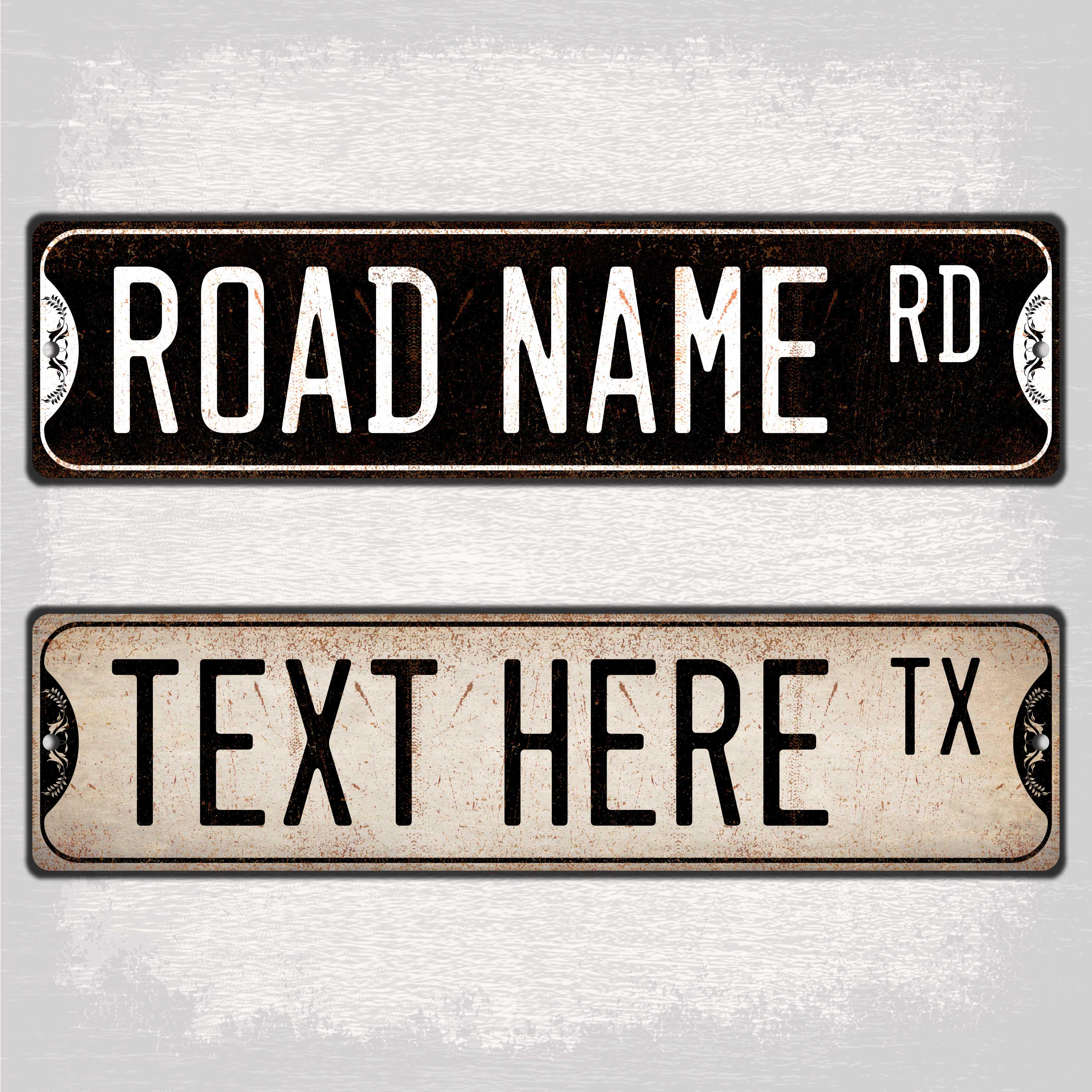 Custom Street Sign, Metal Road Sign, Personalized Street Sign, Make ...