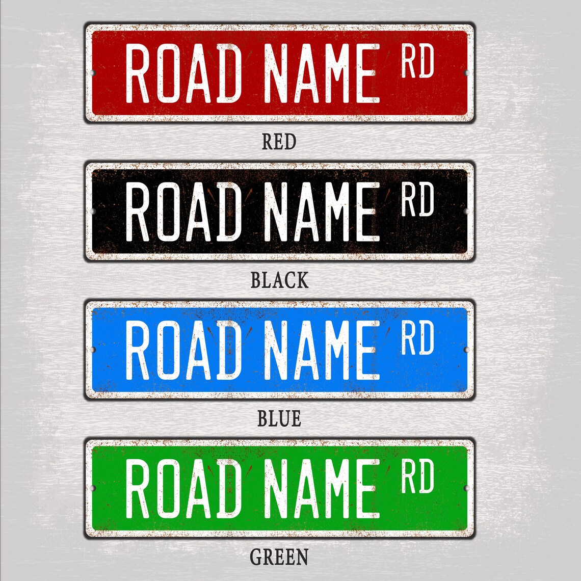Personalized Road Sign, Custom Metal Street Plaque With Your Text for ...