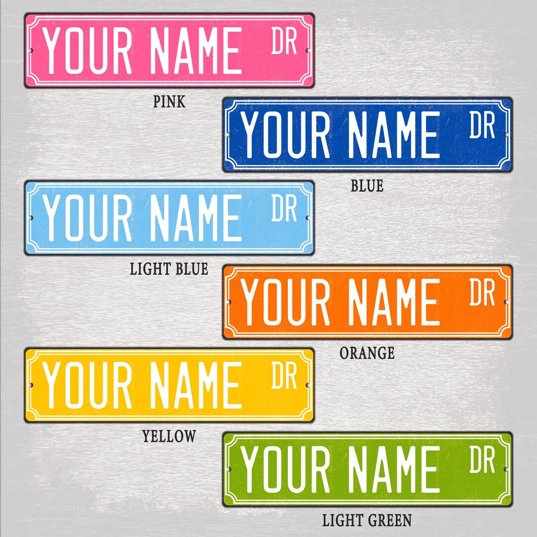 Custom Road Signs, Home Aluminum Signs, Office Decor, Personalized ...