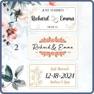 Custom Wedding License Plate, Just Married Car Tag, Personalized ...