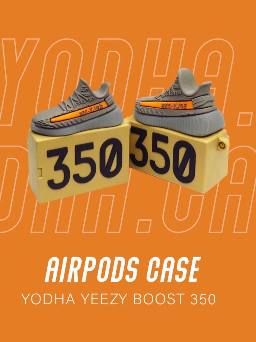 Shoe Box Design Sneaker Inspired Custom Air Pods Case YEEZY GREY 350 - Etsy