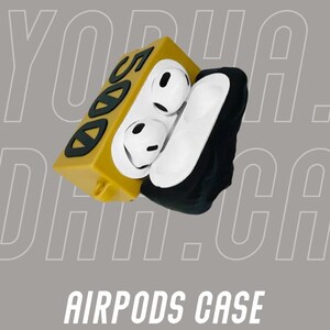 Shoe Box Design Sneaker Inspired Custom Air Pods Case YEEZY BLACK 500 ...