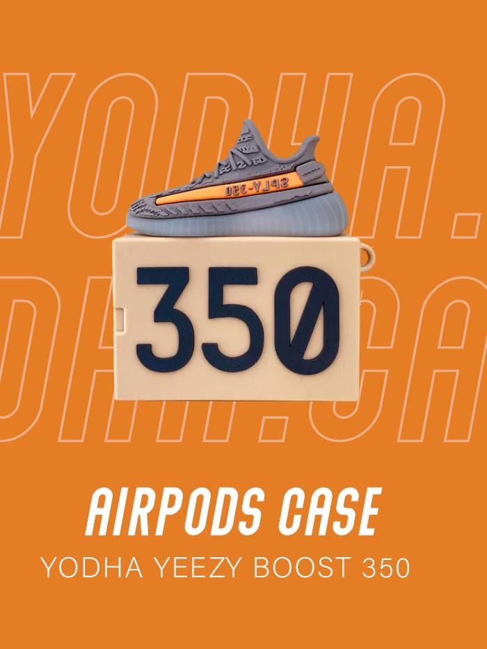 Shoe Box Design Sneaker Inspired Custom Air Pods Case YEEZY GREY 350 - Etsy