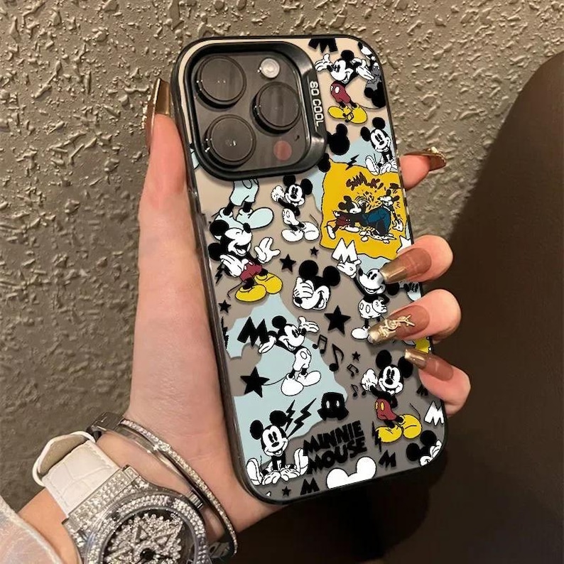 Disneys Mickeys Minnies Mousse Cartoon Phone Case for iPhone 15 Pro Max ...