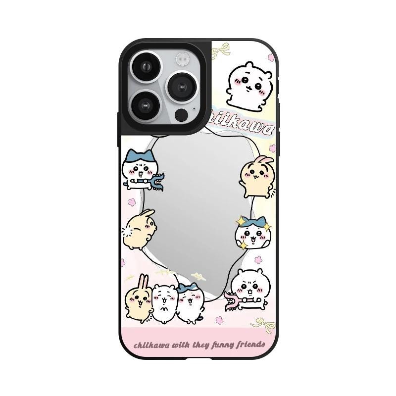 MINISO Chiikawa Cute Hamster Mirror Phone Case With Magsafe for iPhone ...
