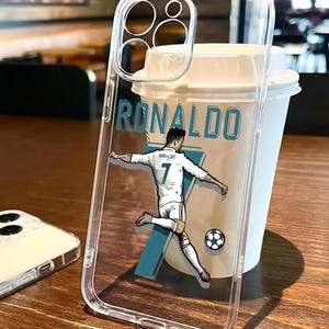Number 7 Football Pattern Clear TPU Full Coverage Anti-drop Anti ...