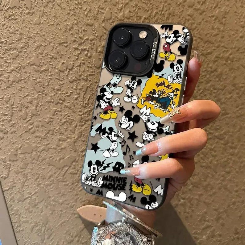 Disneys Mickeys Minnies Mousse Cartoon Phone Case for iPhone 15 Pro Max ...