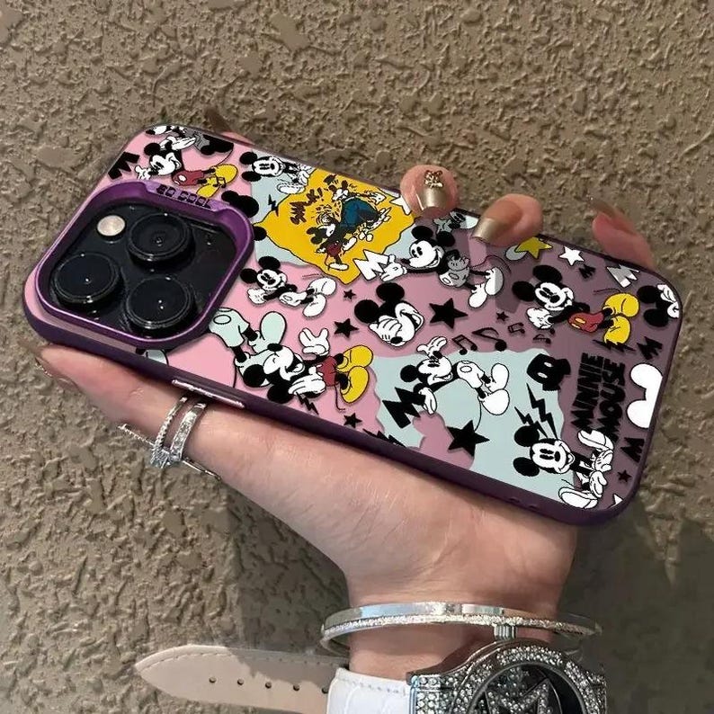 Disneys Mickeys Minnies Mousse Cartoon Phone Case for iPhone 15 Pro Max ...