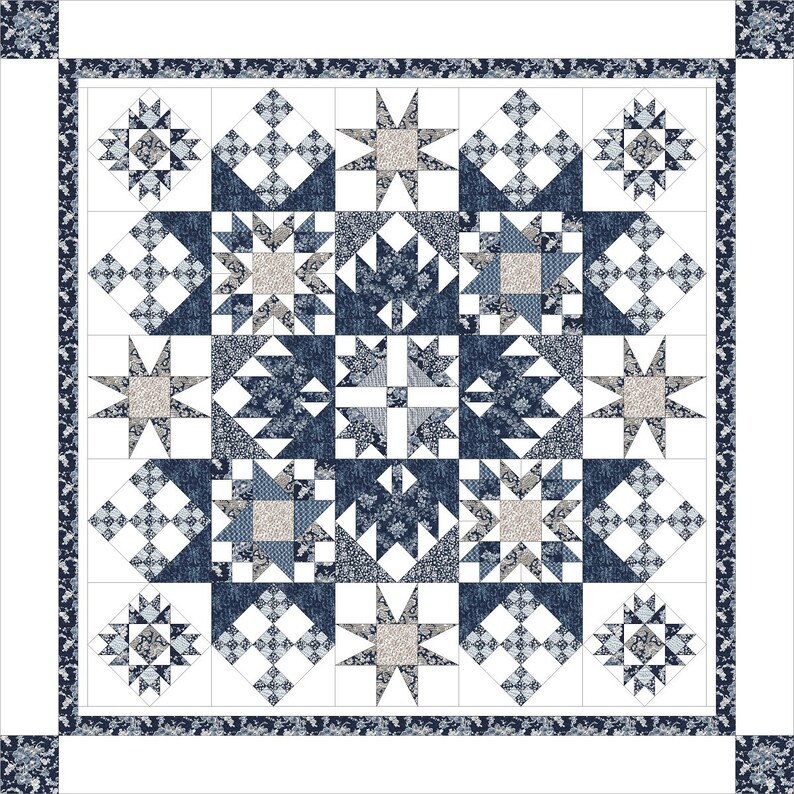 Blueberry Fields Quilting, Instant Digital PDF Pattern, Experienced ...