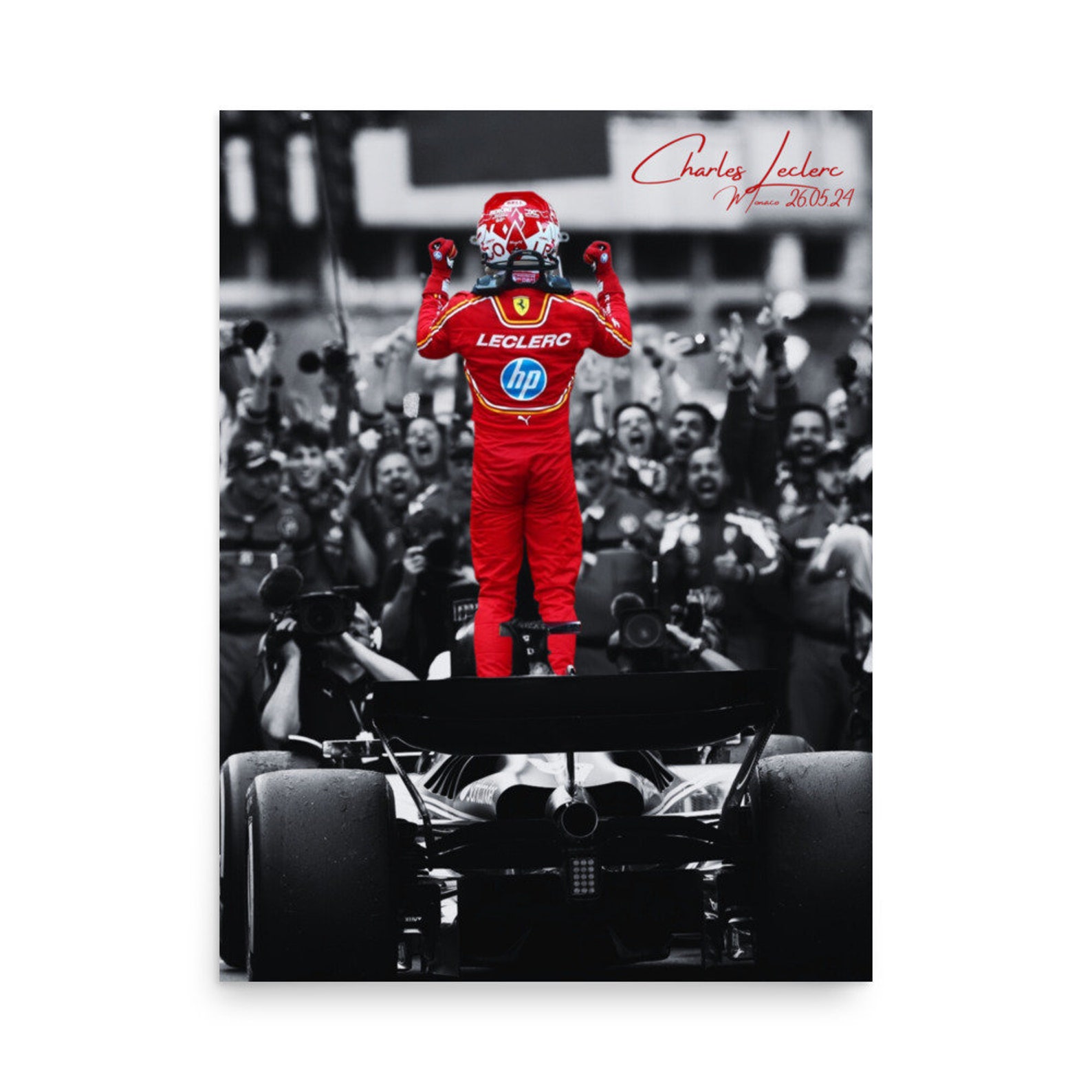 Charles Leclerc Limited Edition Poster / Montecarlo-grand Prix Poster ...