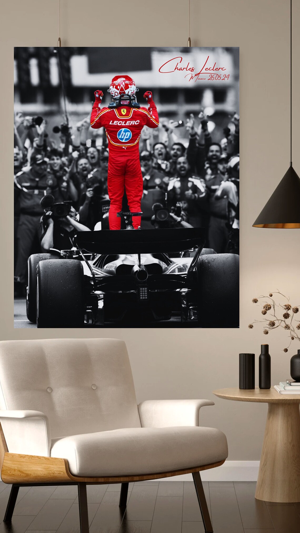 Charles Leclerc Limited Edition Poster / Montecarlo-grand Prix Poster ...