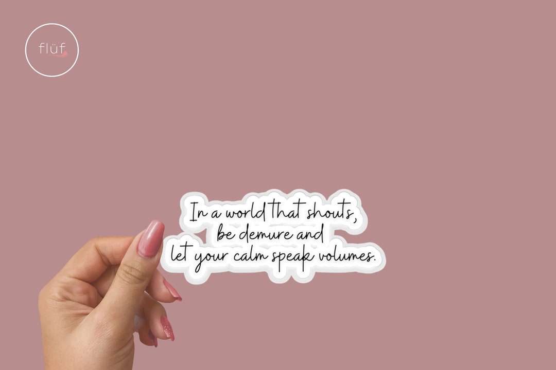 Trendy Sticker Be Demure Stickers Decals Unique and Cool Funny Stickers ...