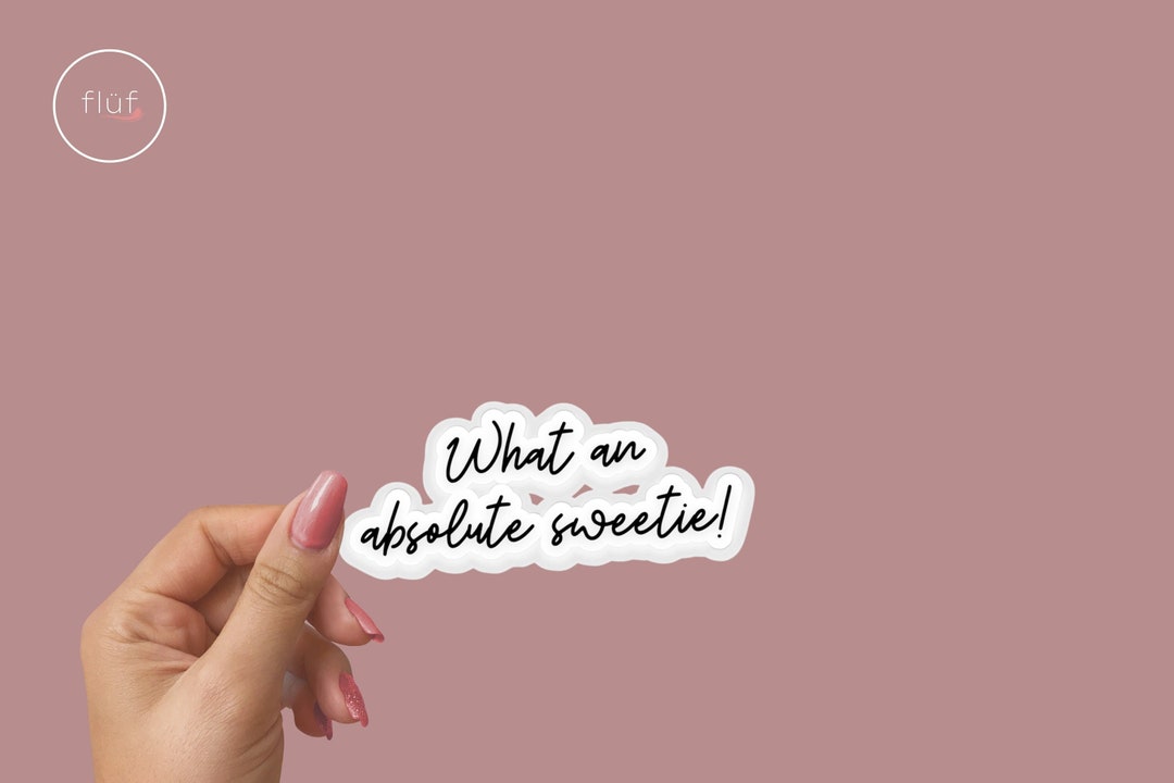 Mood Sticker Absolute Sweetie Quote Stickers Decals, Sticker Bomb ...