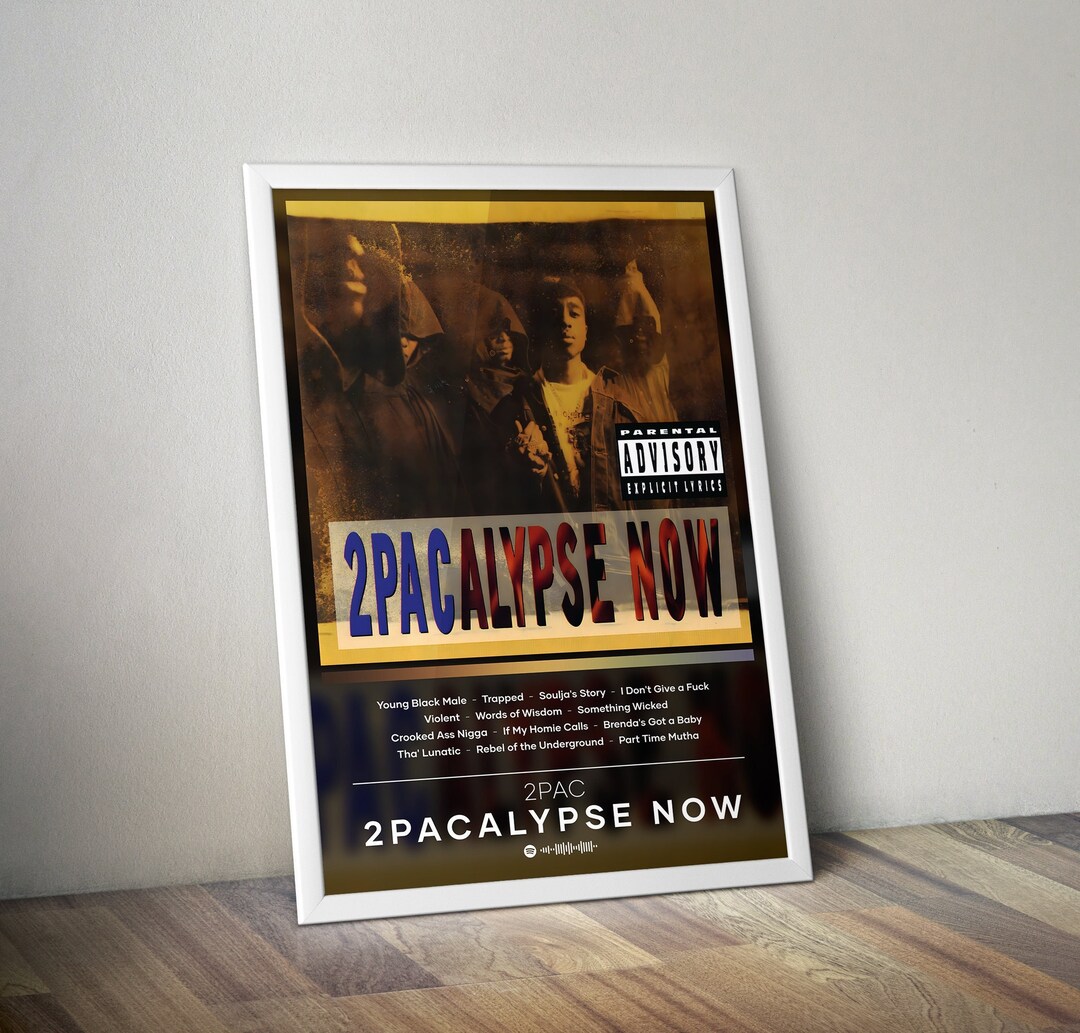 Tupac Poster Print 2pacalypse Now Poster Album Poster Print 4 Color ...