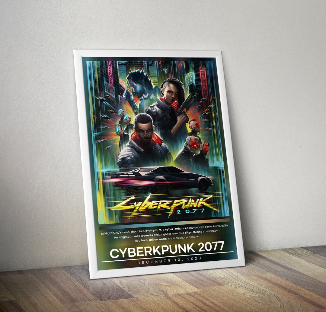 Cyberpunk 2077 Poster Cyberpunk 2077 Prints Gaming Poster 4 Colors ...
