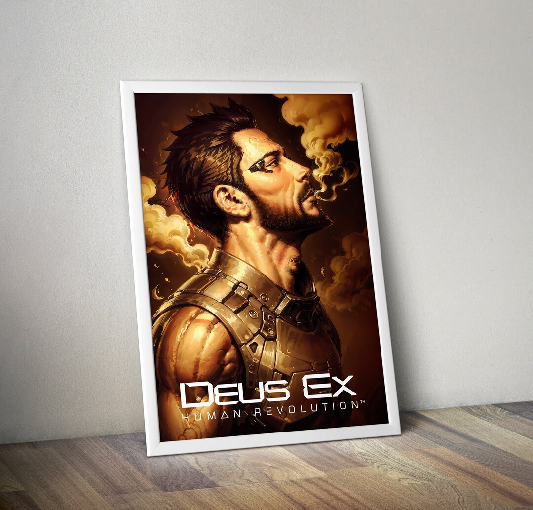 Adam Jensen Deus Ex Poster Deus Ex Artwork Gaming Poster HD Color Wall ...