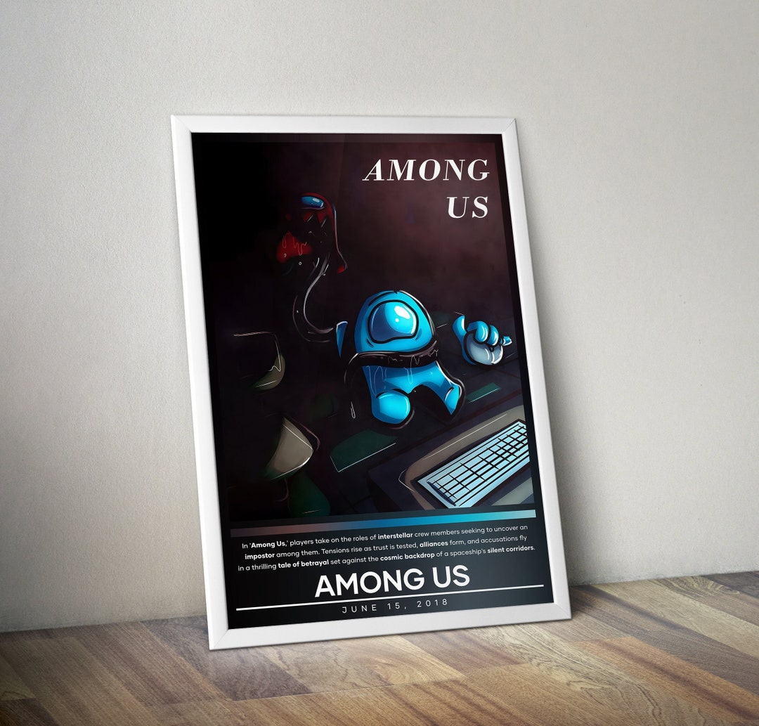 Among Us Poster Among Us Prints Gaming Poster 4 Colors Video Game ...