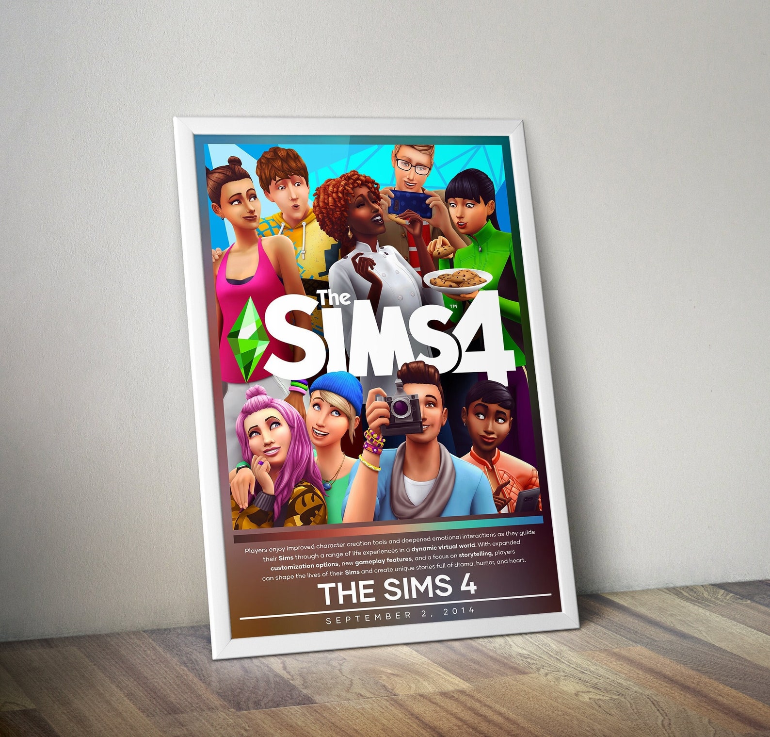 The Sims 4 Poster the Sims Print Gaming Poster Print 4 Colors Video ...