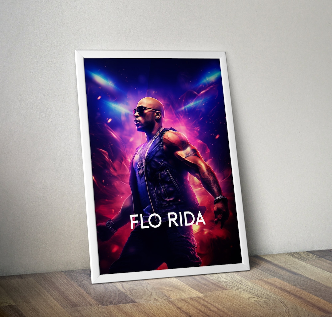 Flo Rida Poster Print Artist Illustration Poster Artist Poster Prints ...