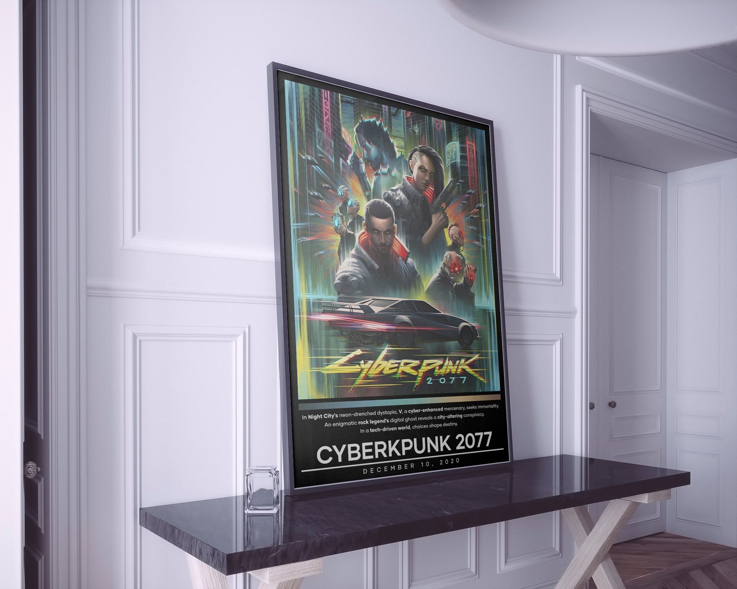 Cyberpunk 2077 Poster Cyberpunk 2077 Prints Gaming Poster 4 Colors ...