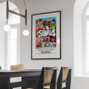 The Sims 4 Poster the Sims Print Gaming Poster Print 4 Colors Video ...
