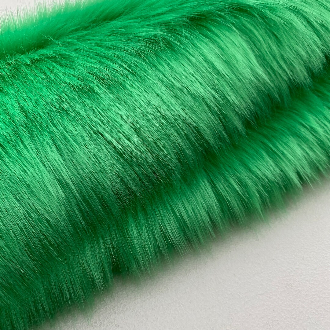 PUPPET GREEN 2022 Range Premium Heavy Pile Faux Fur Material Free Post ...