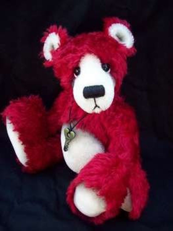 Red the Bear 11IN Artist Bear Instant E Pattern FREE POSTAGE - Etsy Canada