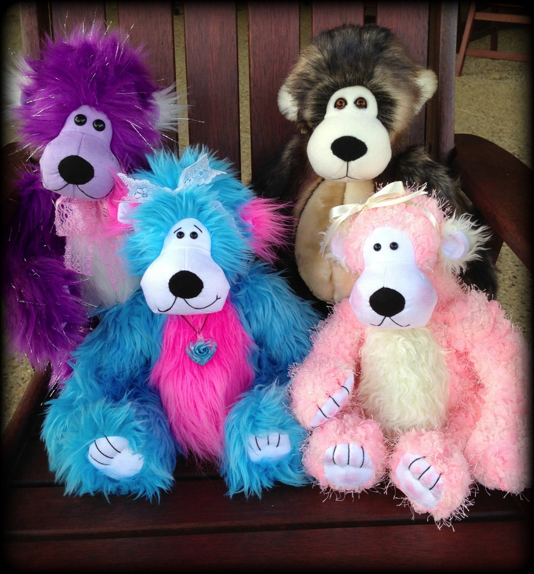 Chubby Cheeks Teddy - Instant Download Epattern for a Jointed OR ...