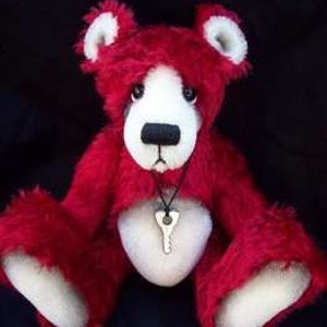 Red the Bear 11IN Artist Bear Instant E Pattern FREE POSTAGE - Etsy