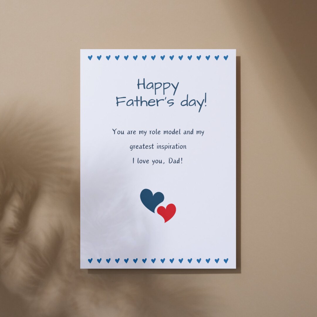 Greeting Card, Digital Father's Day Card Personalized E-card for Dad ...