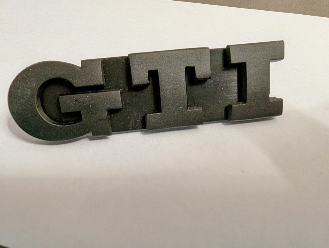 VW Golf 7 5G Facelift GTI Lettering Emblem Logo Radiator Grille Black ...