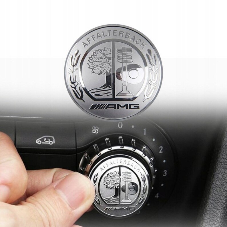 AMG Affalterbach Mercedes Benz Multimedia Sticker Emblem Logo 29 Mm 3D Alu - Etsy