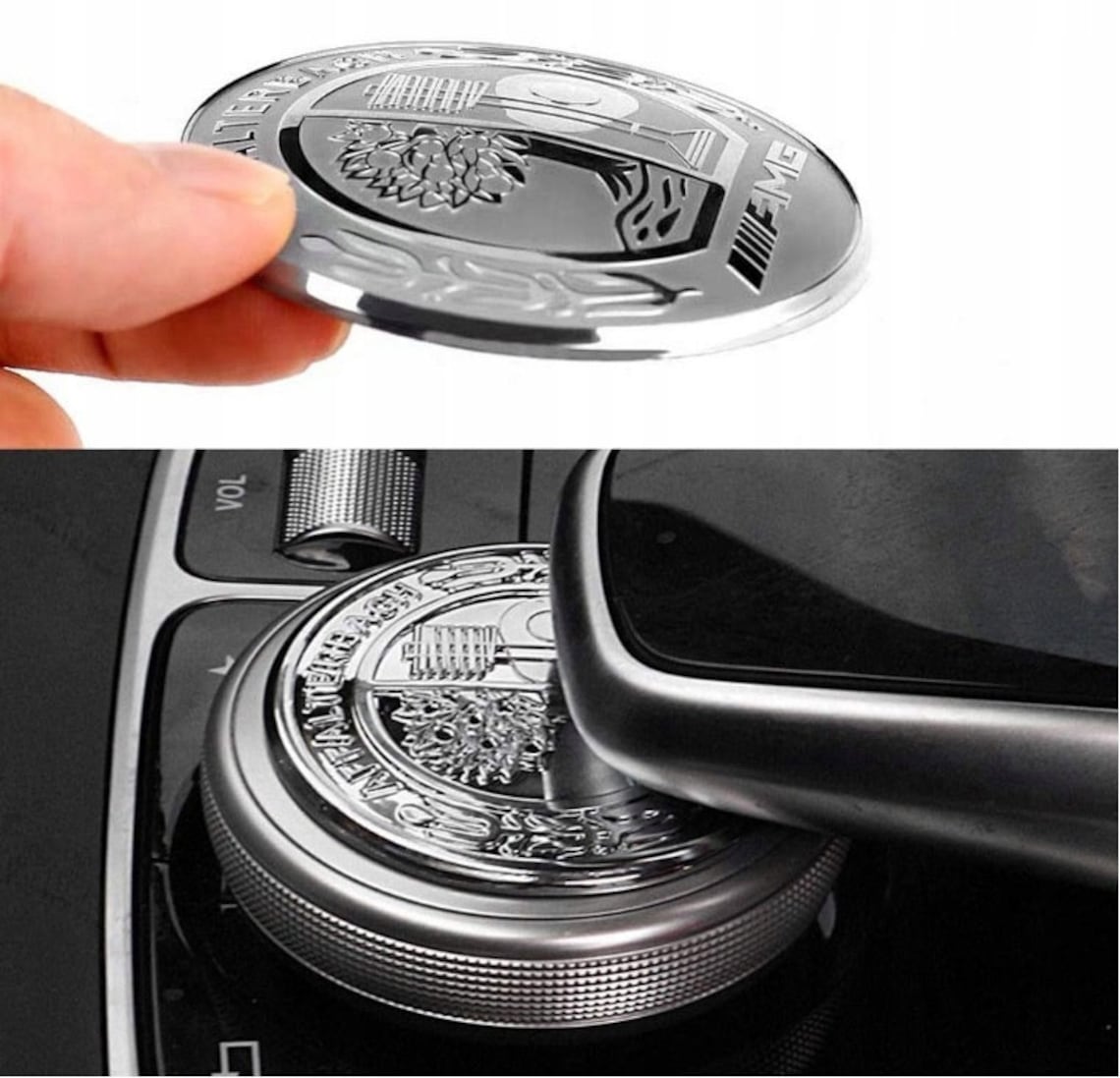 AMG Affalterbach Mercedes Benz Multimedia Sticker Emblem Logo 29 Mm 3D Alu - Etsy