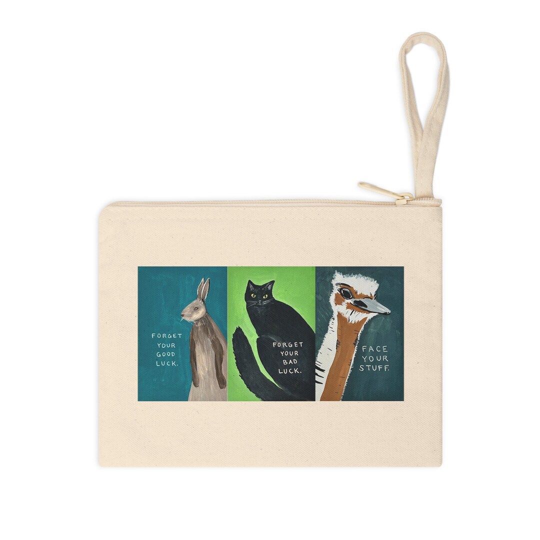 Fortune Favors the Forthright Accessory Zipper Pouch - Etsy