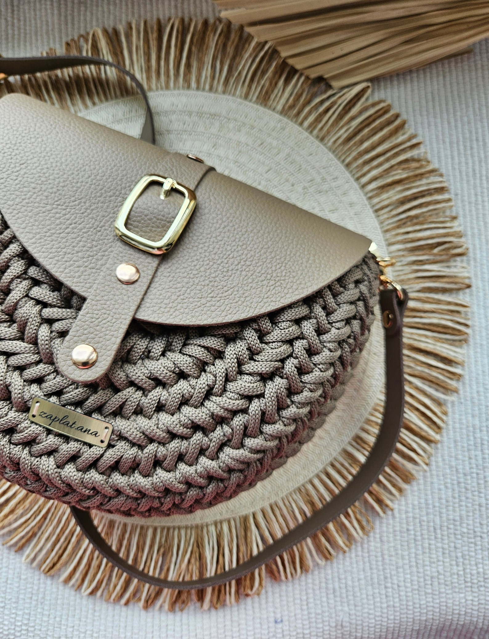 Handy Shoulder Bag With Leather Flap, Classic Purse for Women With ...