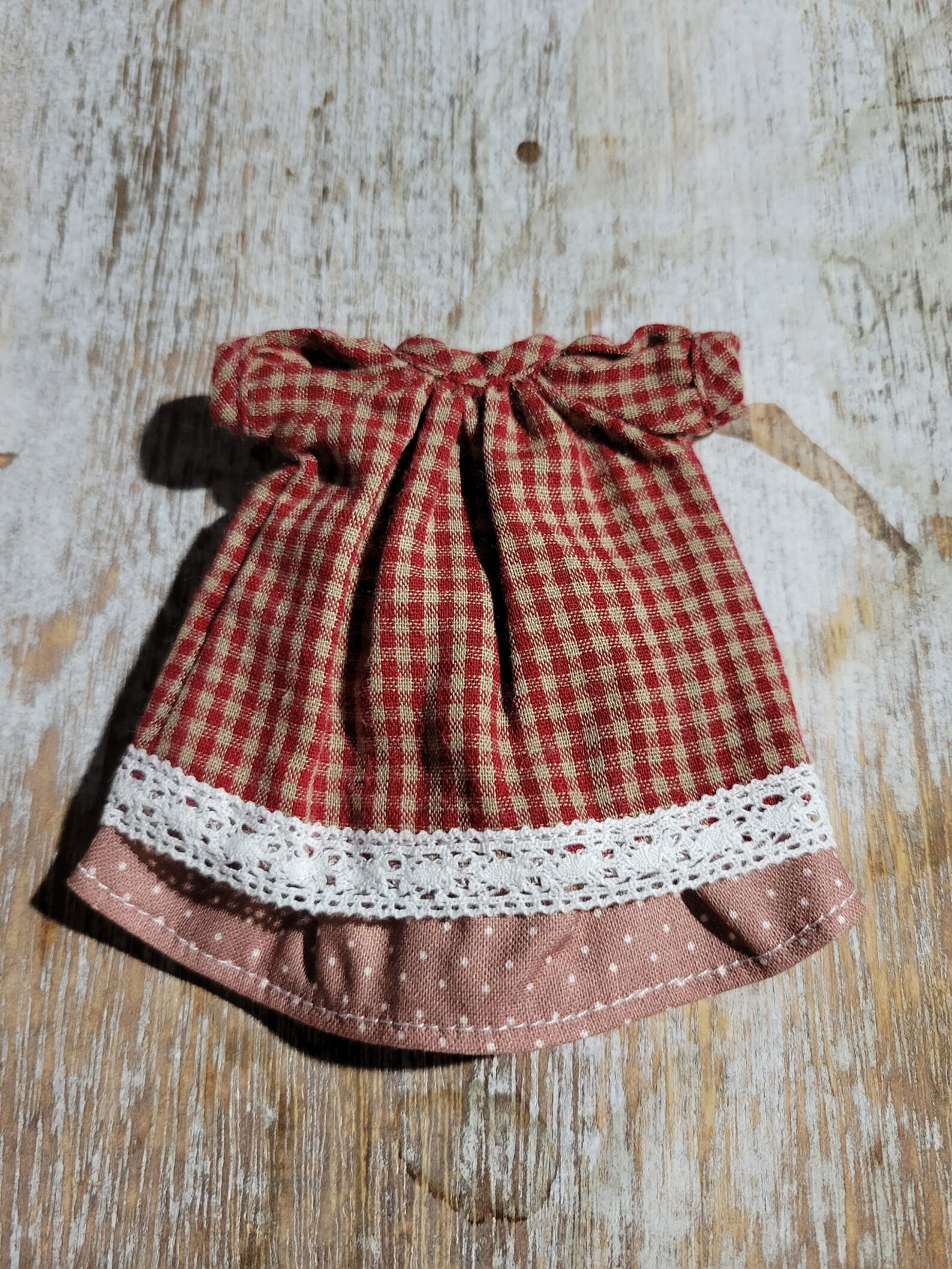 Doll Dress With Skirt for 6 Inch Dolls - Trinky Pinky Pockets - Minifee ...
