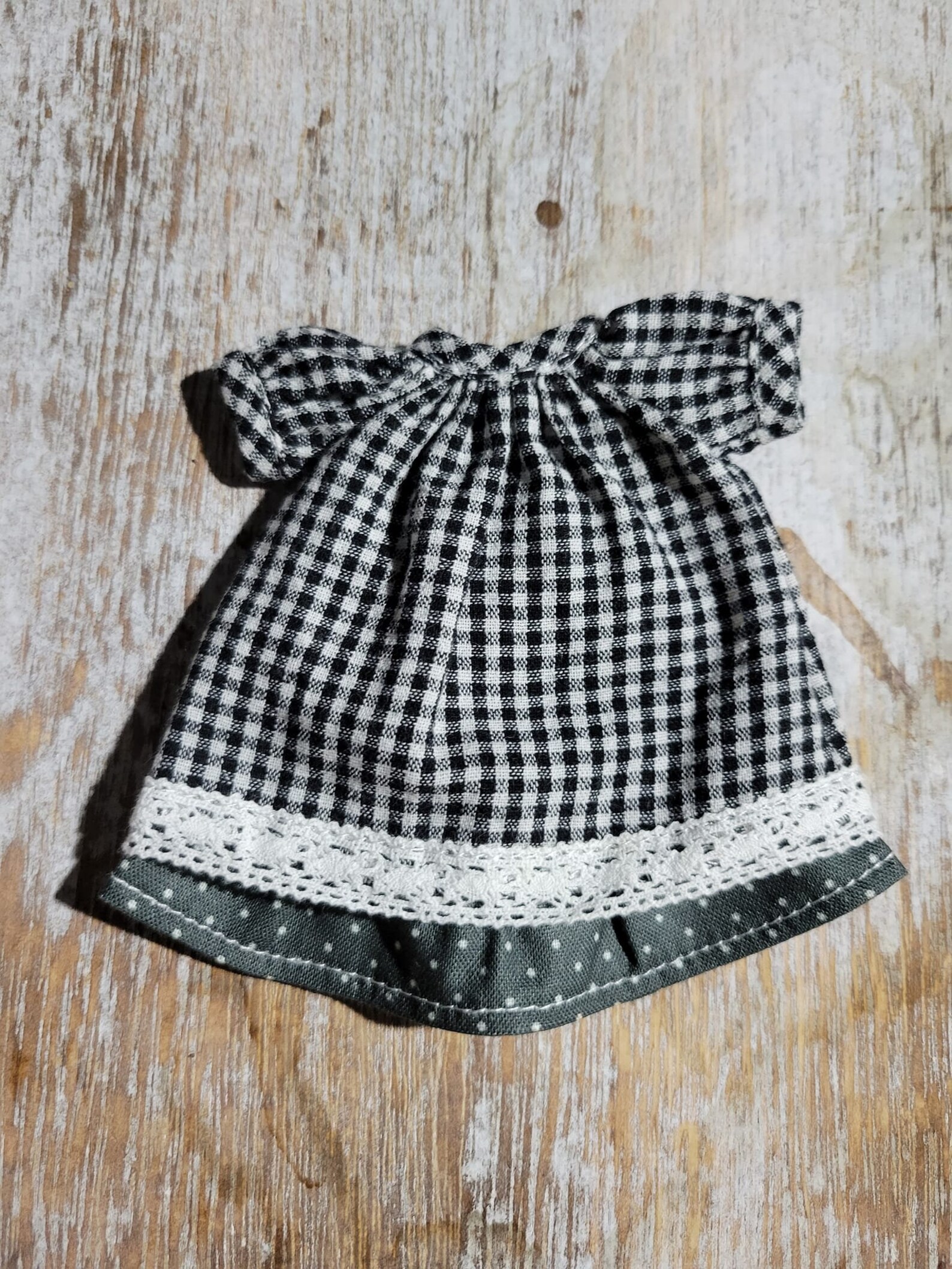 Doll Dress With Skirt for 6 Inch Dolls - Trinky Pinky Pockets - Minifee ...