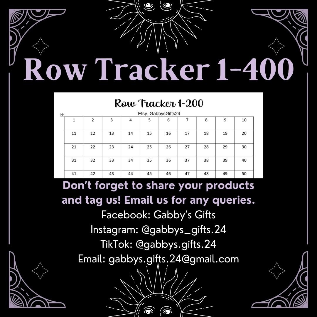Printable Crochet/knitting Row Tracker PDF Digital Tool - Etsy
