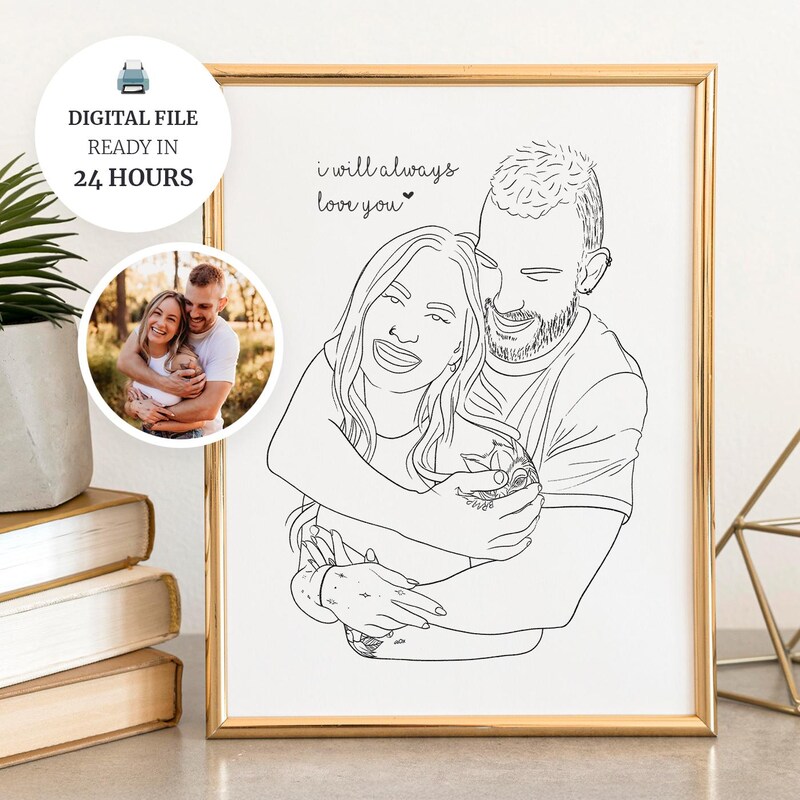 Custom Line Drawing - Etsy