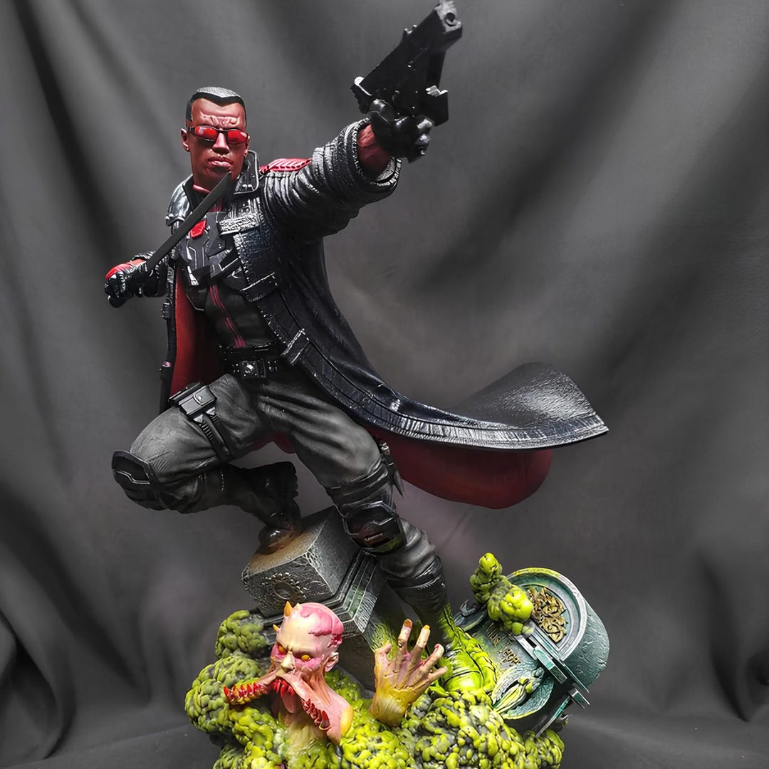 Blade 3d Print Figurines,zombie Movie Diorama,movie Lover Gift,desktop ...