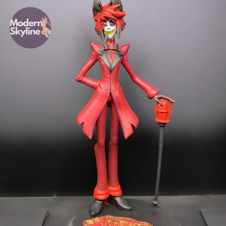 Hazbin Hotel Alastor Figurines,the Radio Demon Figure,300mm,3d Print ...