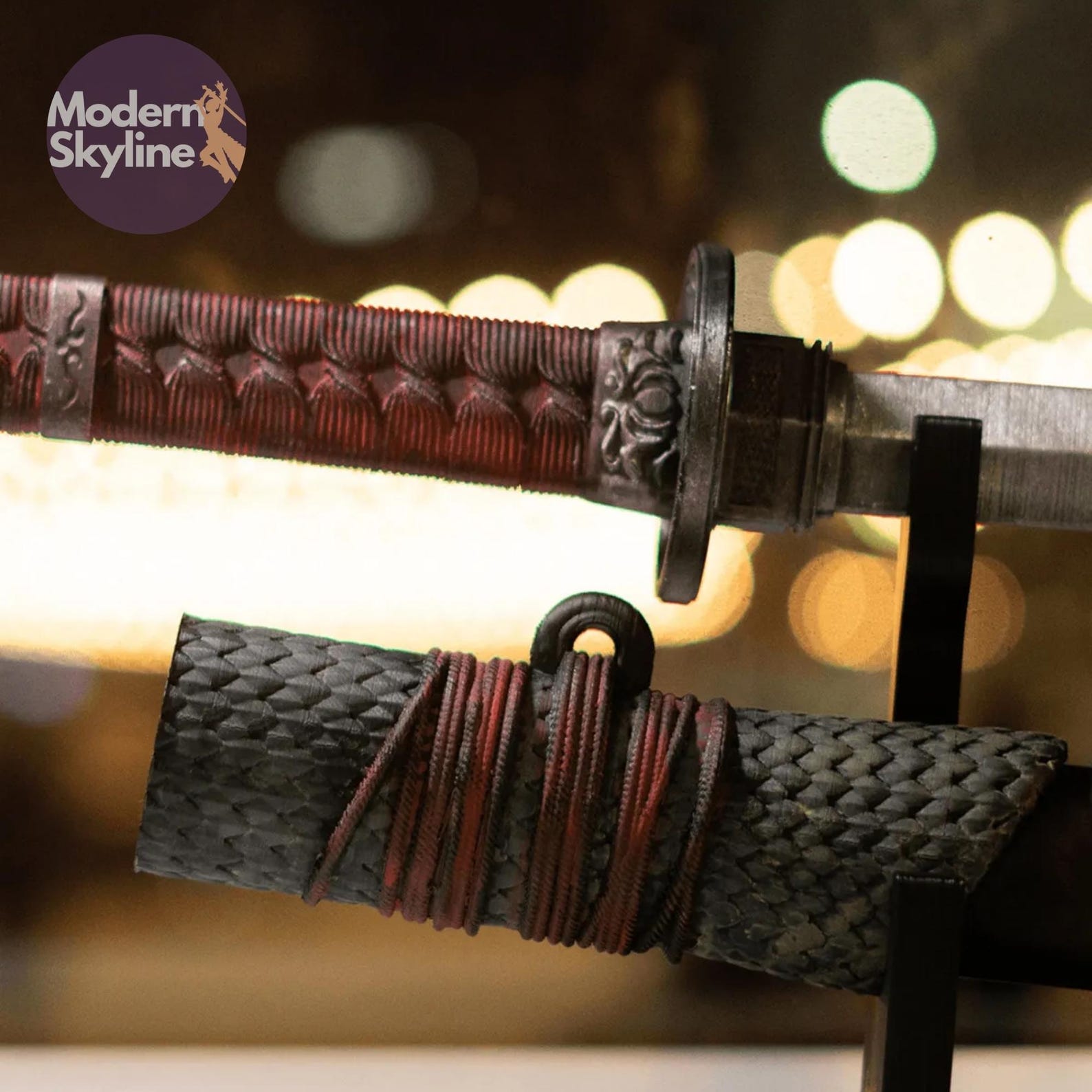Japanese Sword With Stand,3d Print,katana Decor,real Size,gamer Room ...